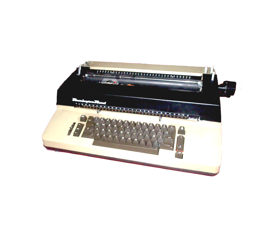 Máquina de escribir antigua Remington 101 de los años 70