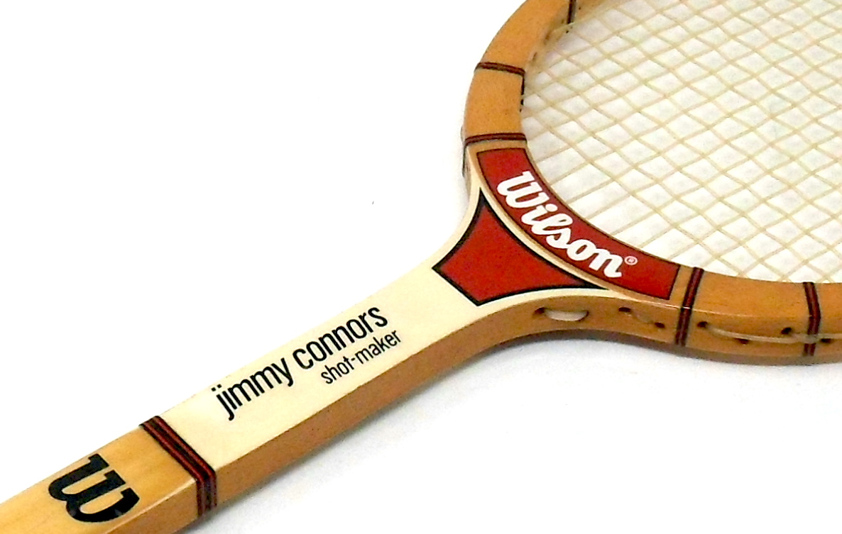 Raqueta de tenis vintage Wilson "Jimmy Connors Shot Maker"